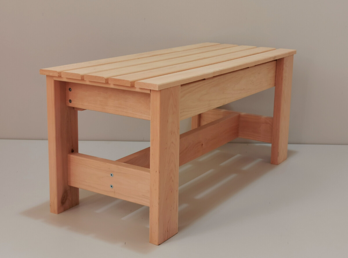 Puidust laud ja pingid komplektis KMV (madalam) - A&A Wood