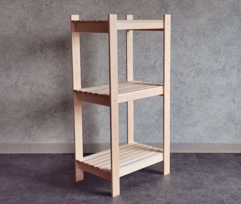Puidust kõrge riiul X1 600x400x1200 - A&A Wood