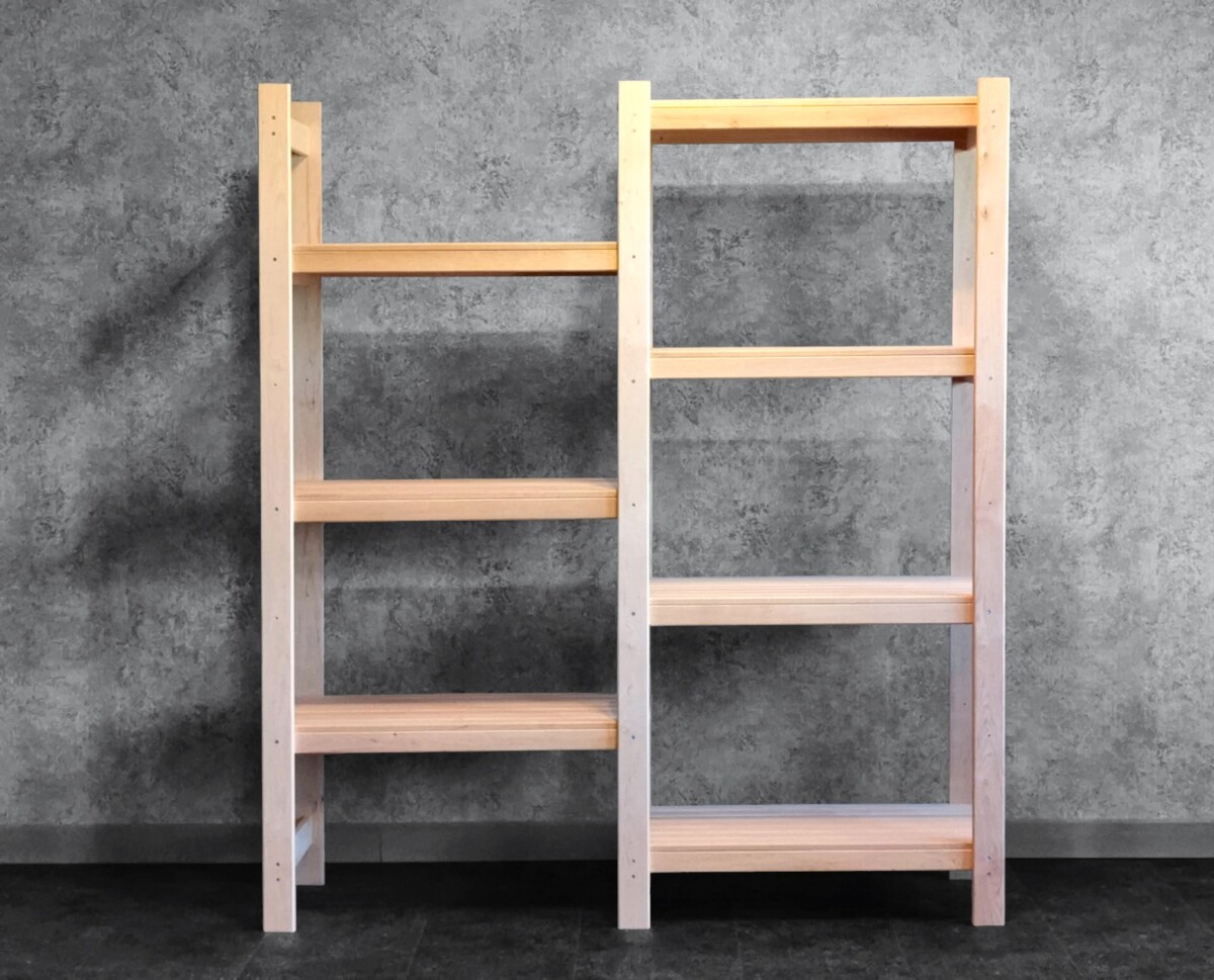 Puidust kõrge riiul X4 800x400x1750, ladustamisriiul, hoiuriiul - A&A Wood