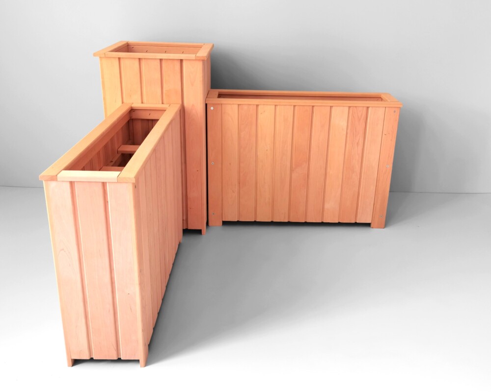 Puidust Lillekast SLK XL 860x240x620 - lillekast rõdule - A&A Wood